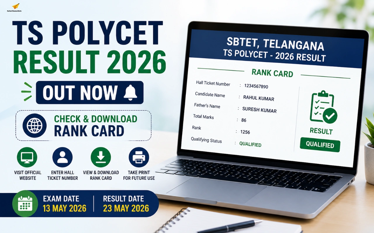 TS POLYCET Result 2026 Out at polycet.sbtet.telangana.gov.in, Download ...