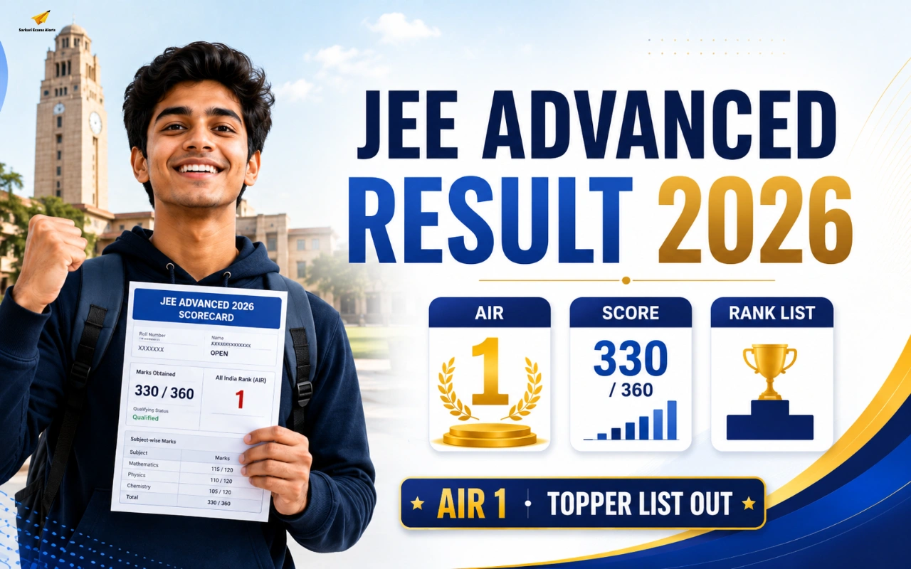 JEE Advanced Result 2026 Out at jeeadv.ac.in, AIR 1 Topper, Scorecard ...
